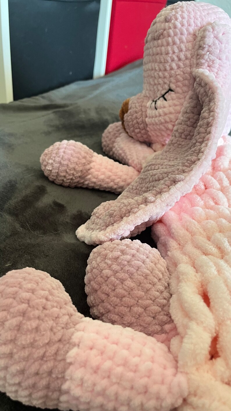 Plush Baby Hare Toy With Pajama Pouch Soft Stuffed Bunny for Toddlers ...