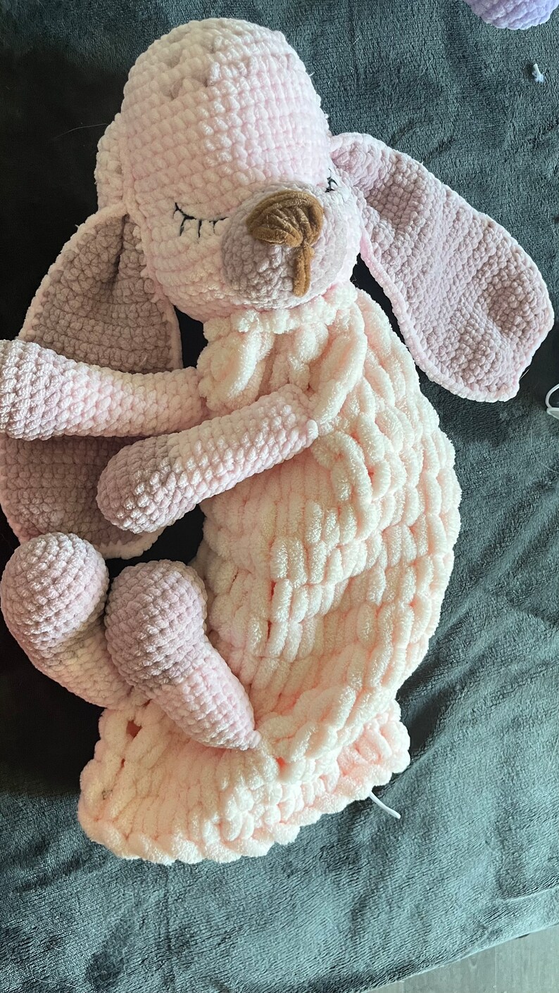 Plush Baby Hare Toy With Pajama Pouch Soft Stuffed Bunny for Toddlers ...