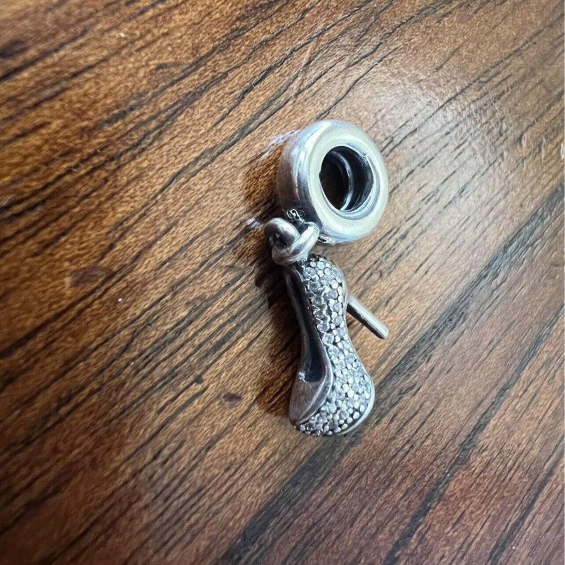 Authentic Pandora Pavé Stiletto Shoe Dangle Charm Jewelry S925 ALE NEW ...