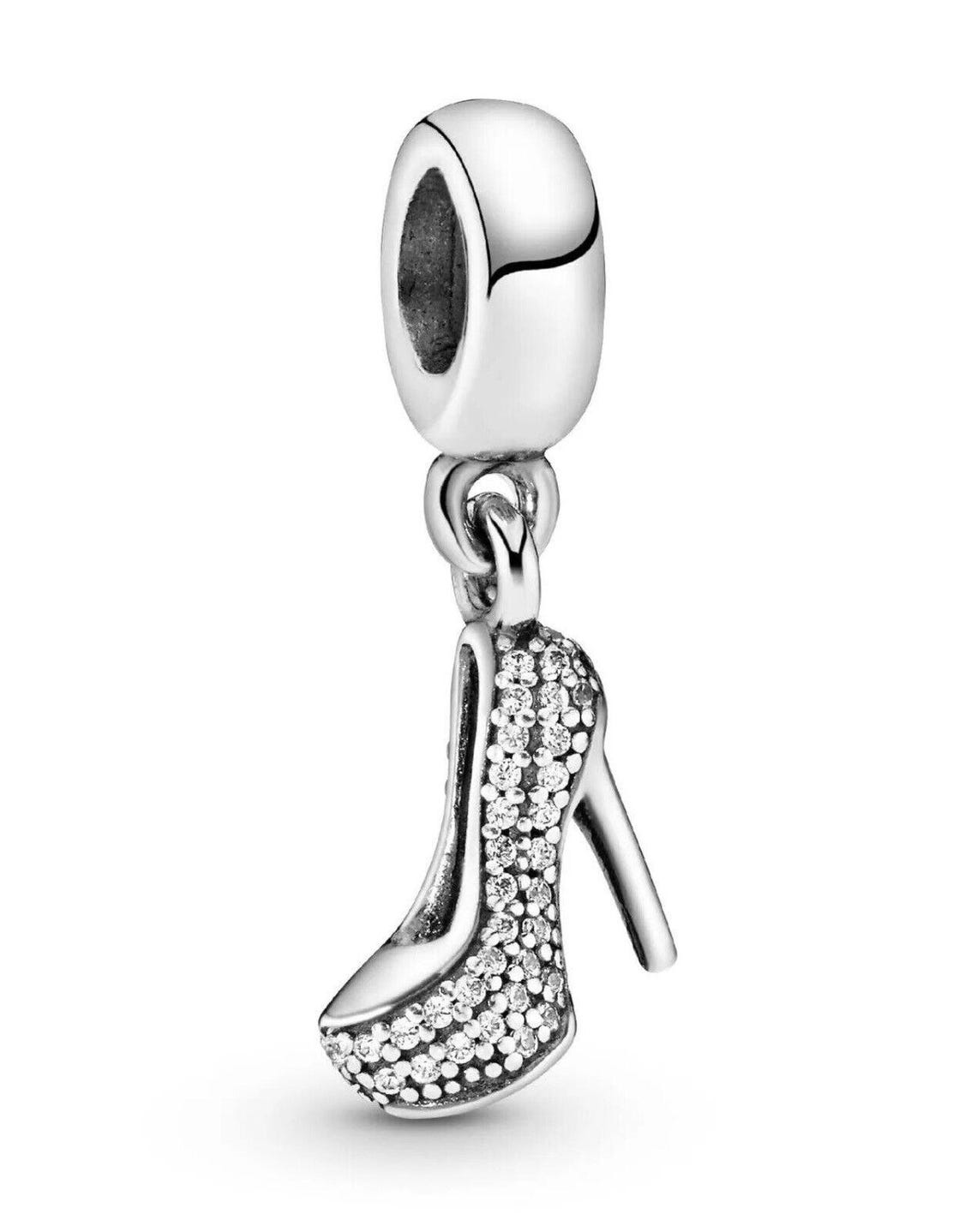 Authentic Pandora Pavé Stiletto Shoe Dangle Charm Jewelry S925 ALE NEW ...