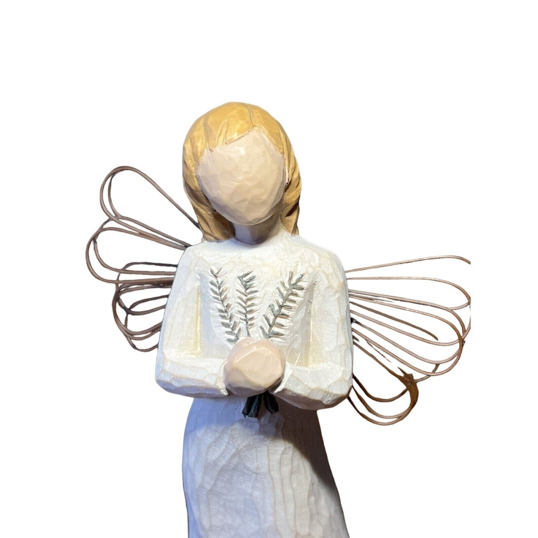 Willow Tree ANGEL OF REMEMBRANCE Hand Painted Figurine 2001 Susan Lordi ...