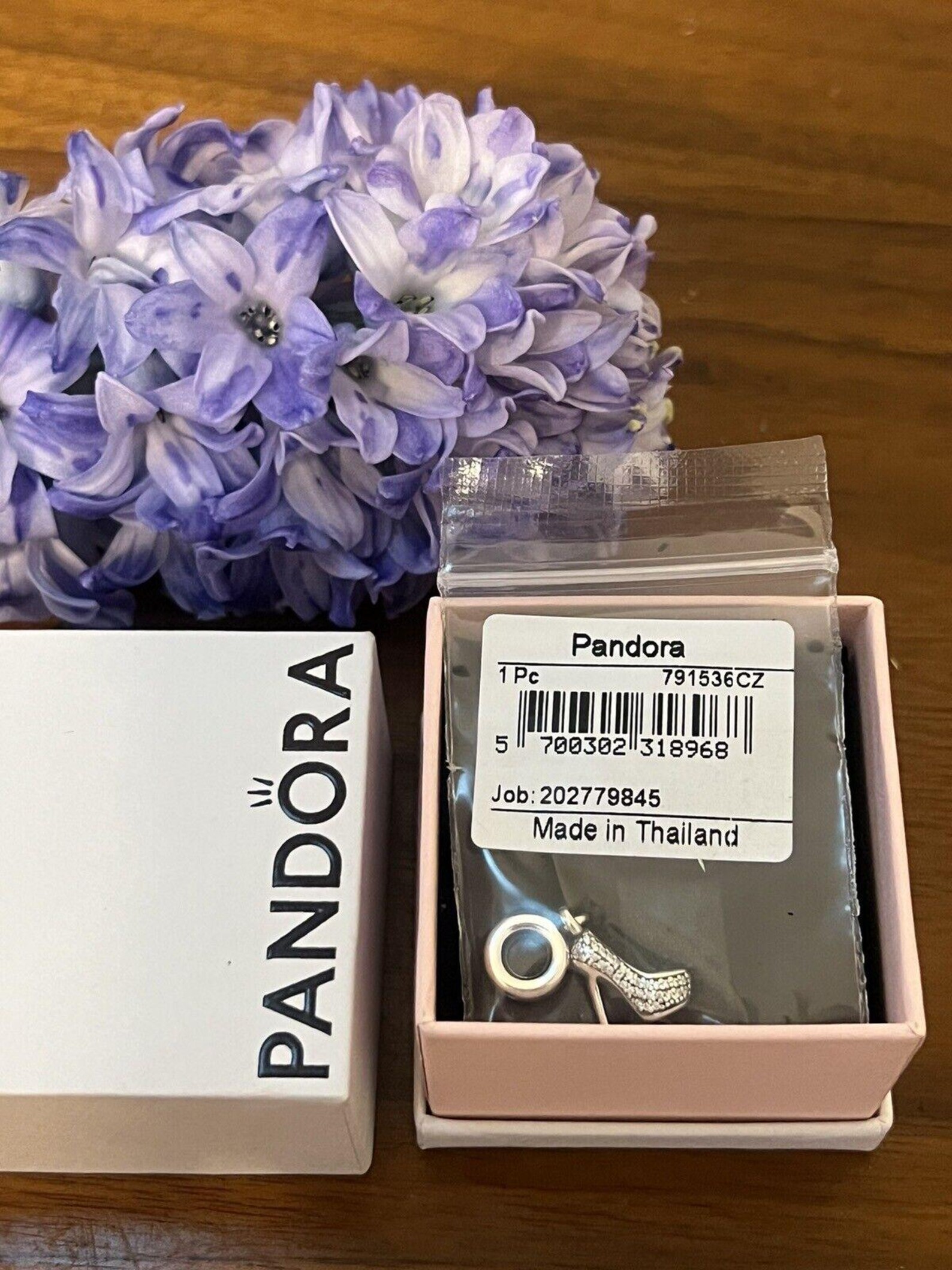 Authentic Pandora Pavé Stiletto Shoe Dangle Charm Jewelry S925 ALE NEW ...