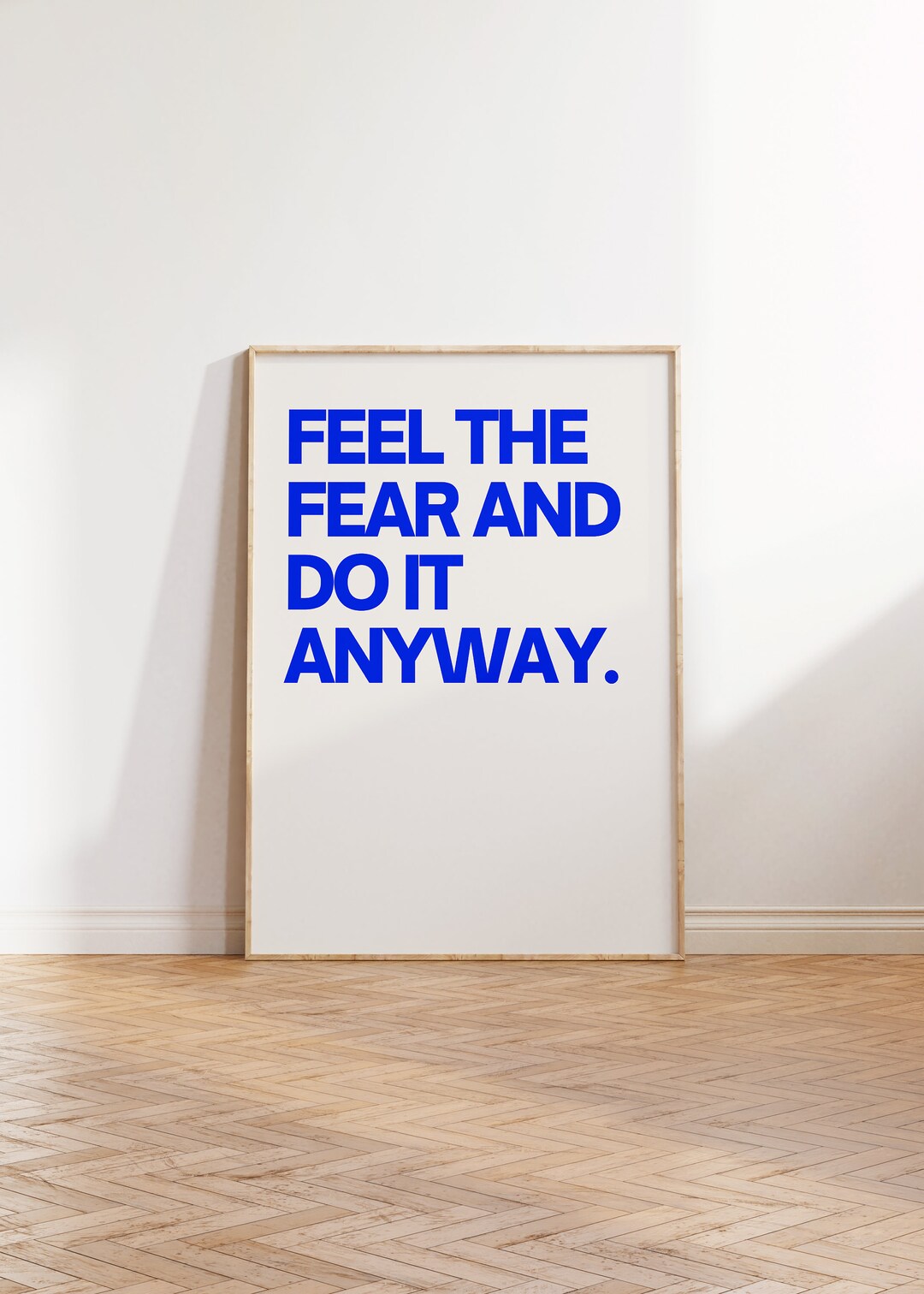 Inspirational Quote Poster: Feel the Fear and Do It Anyway - Etsy