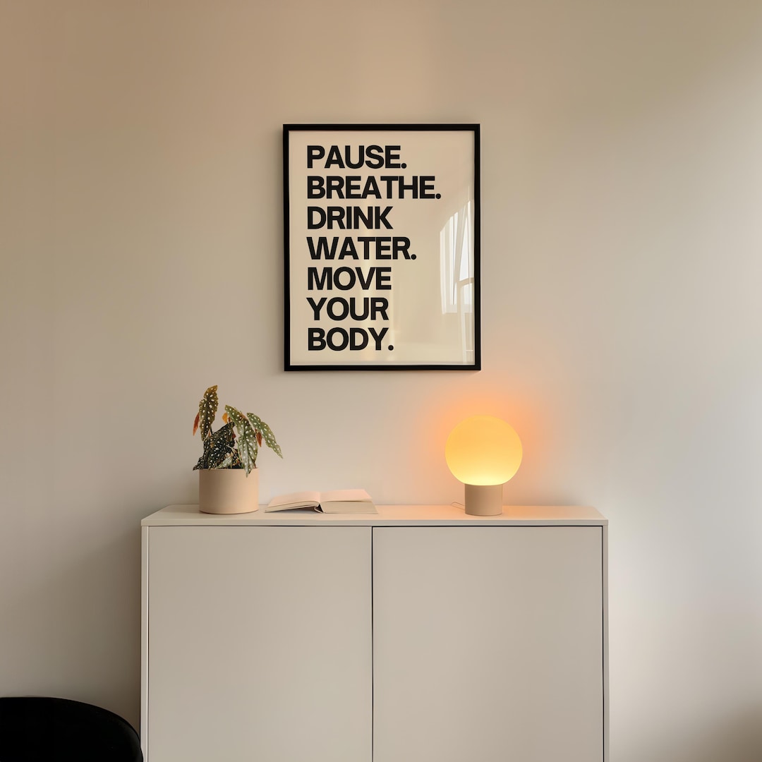 Good Habits Motivational Poster: Healthy Lifestyle Framed Wall Art - Etsy