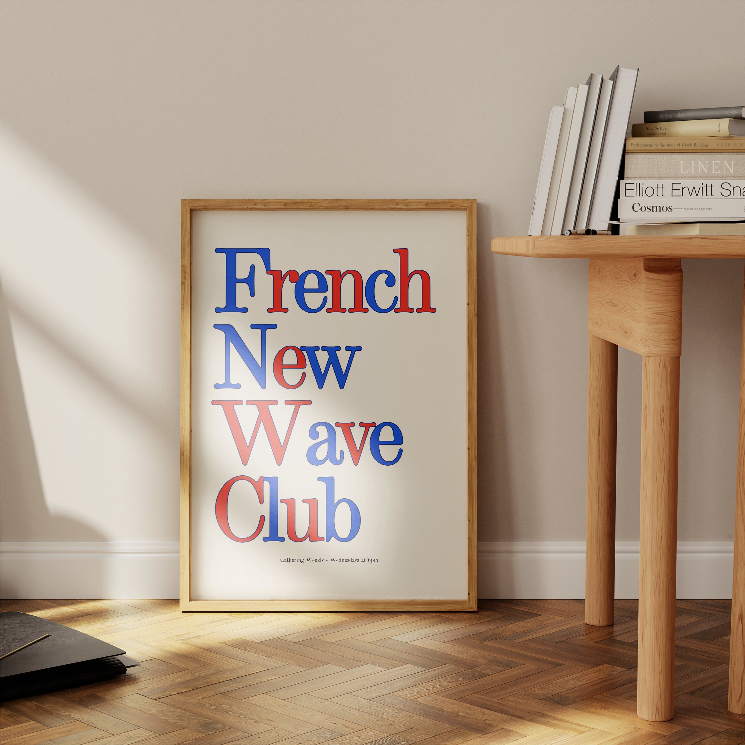 French New Wave Film Poster: Minimalist Cinema Art Print (digital ...