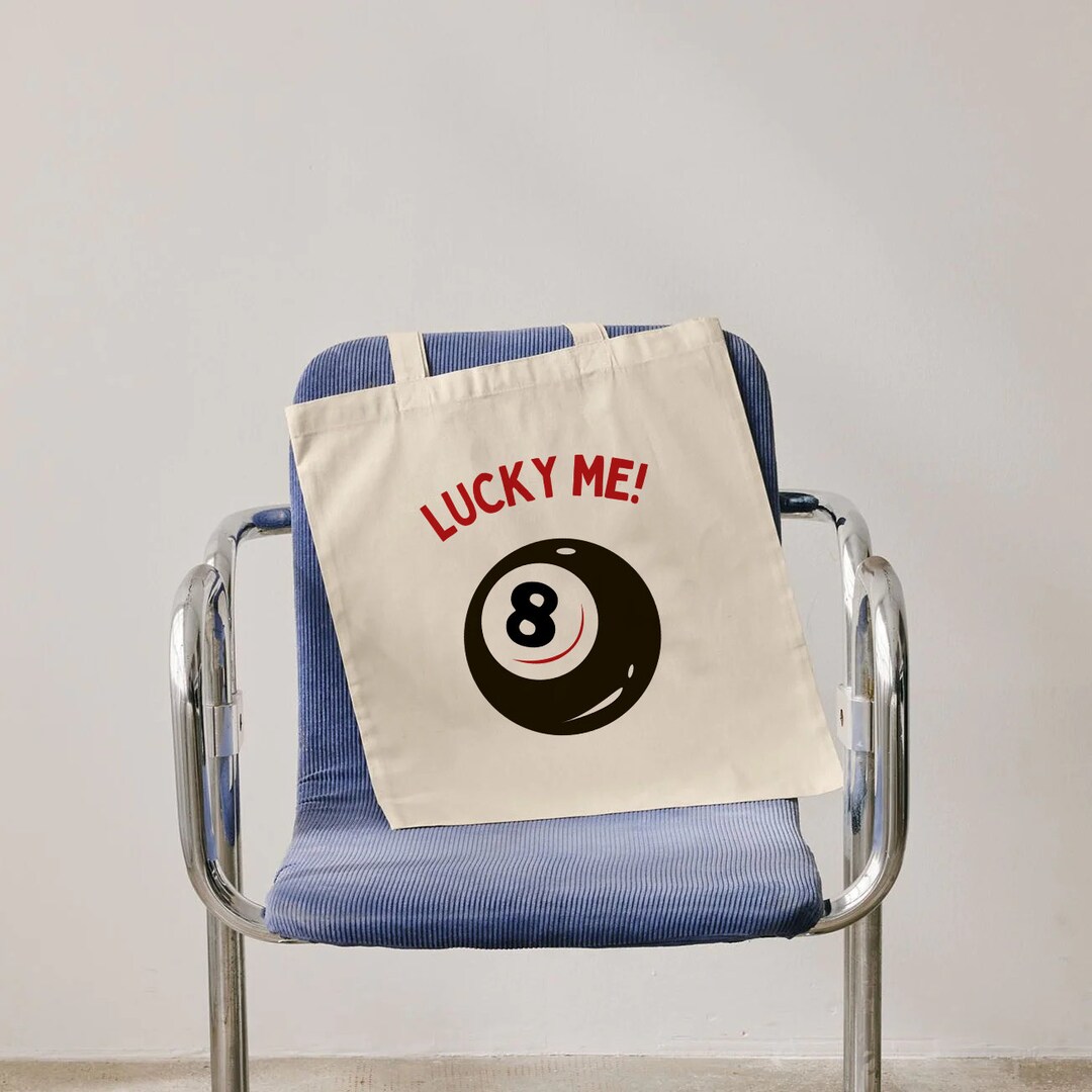Lucky Tote Bag Lucky Magic Eight Ball Tote Bag Lucky Girl Tote Bag ...