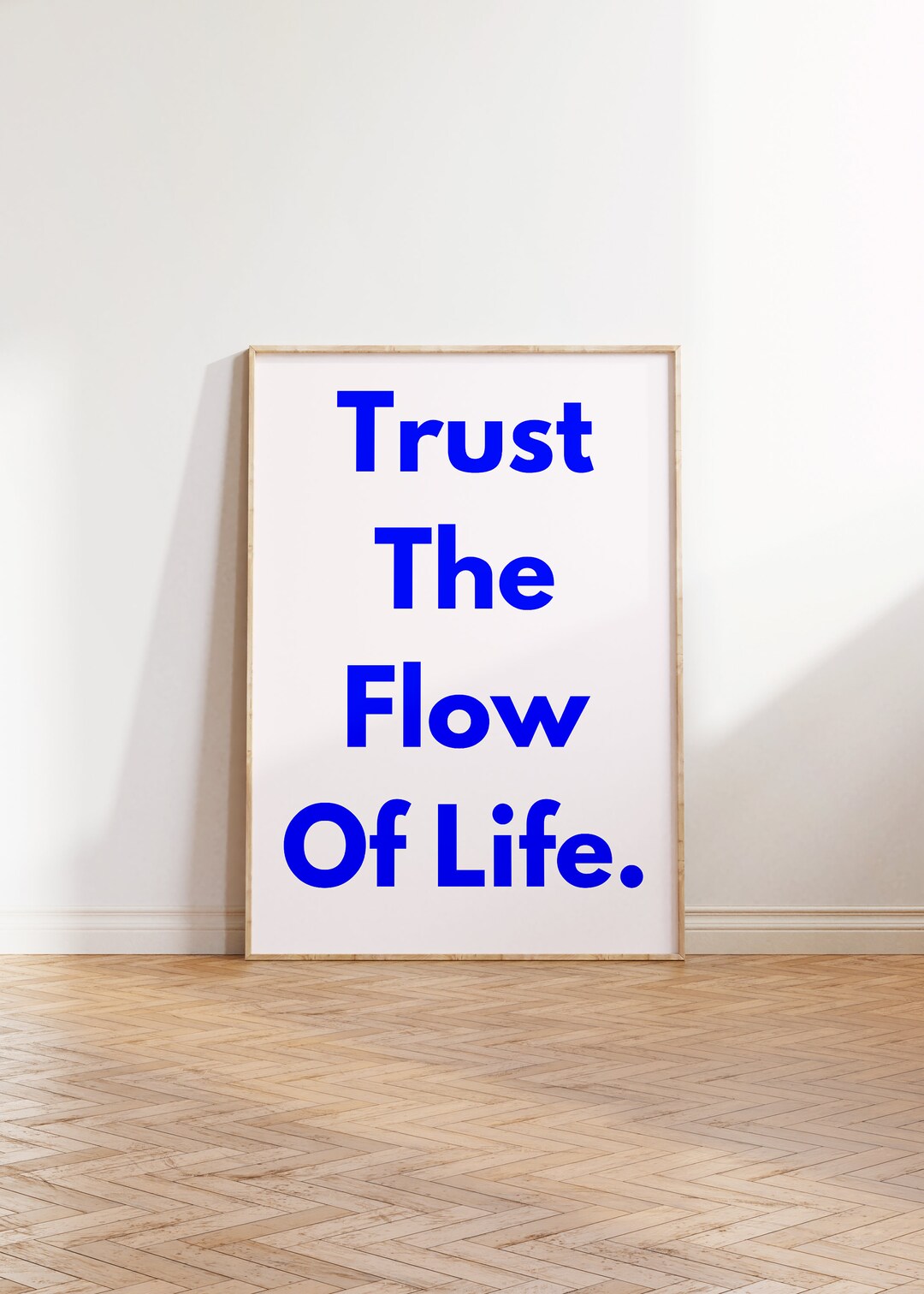 Mindful Poster Mindfulness Wall Art Trust the Flow Poster Trust the Universe Poster Flow of Life ...