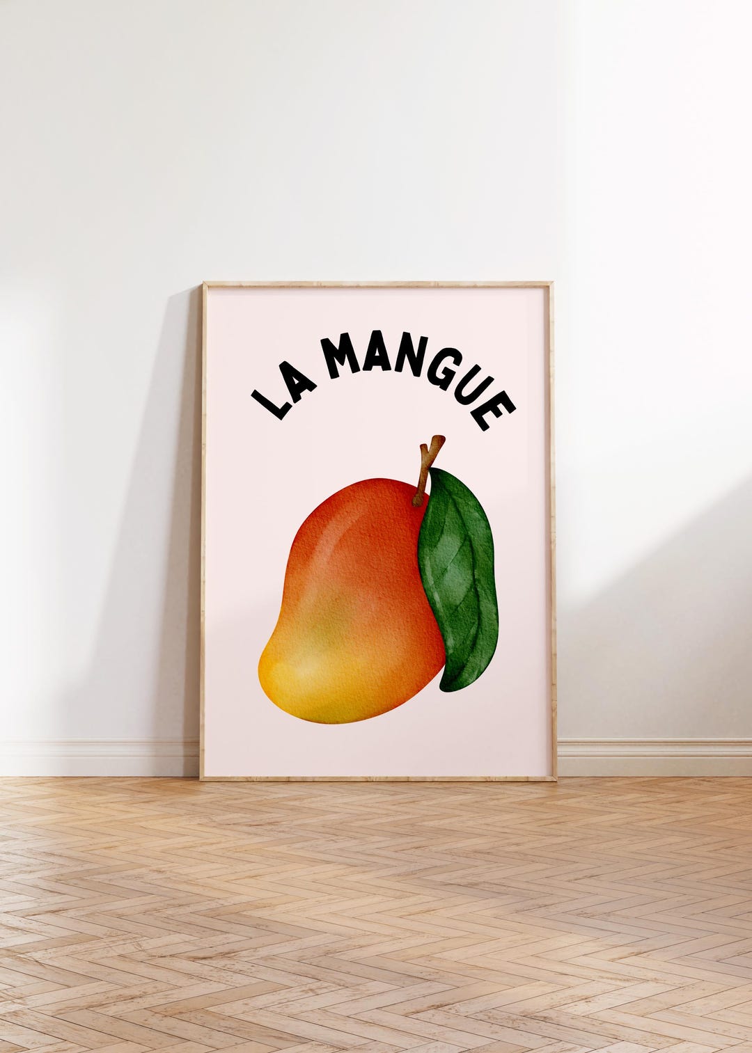 Mango French Learning Poster: Bilingual Nursery Art - Etsy