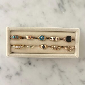 Vintage Gold and Garnet Gypsy Star Ring - Etsy