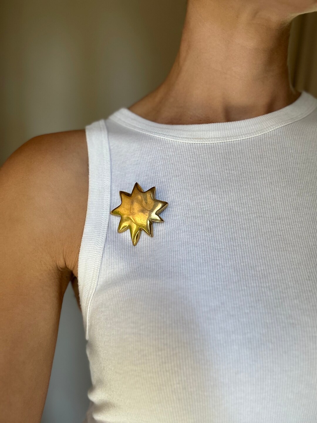 Vintage Christian Lacroix Gold Gilded Metal Sun Brooch/pin 90's - Etsy
