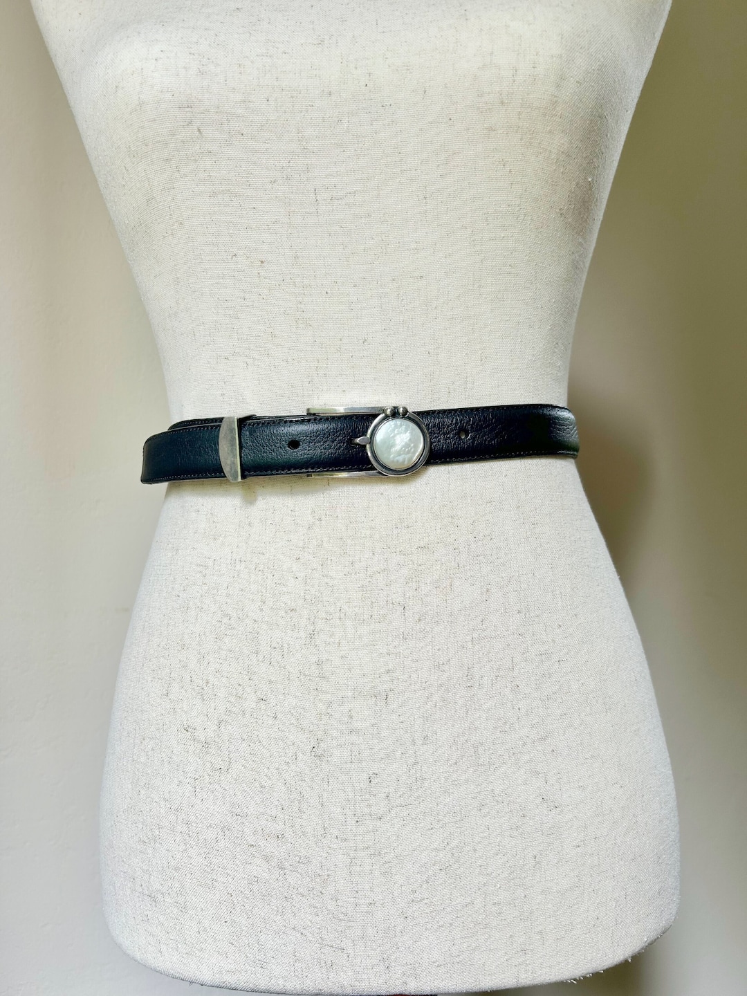Vintage Pat Areias Mother of Pearl and Sterling Silver With Black ...