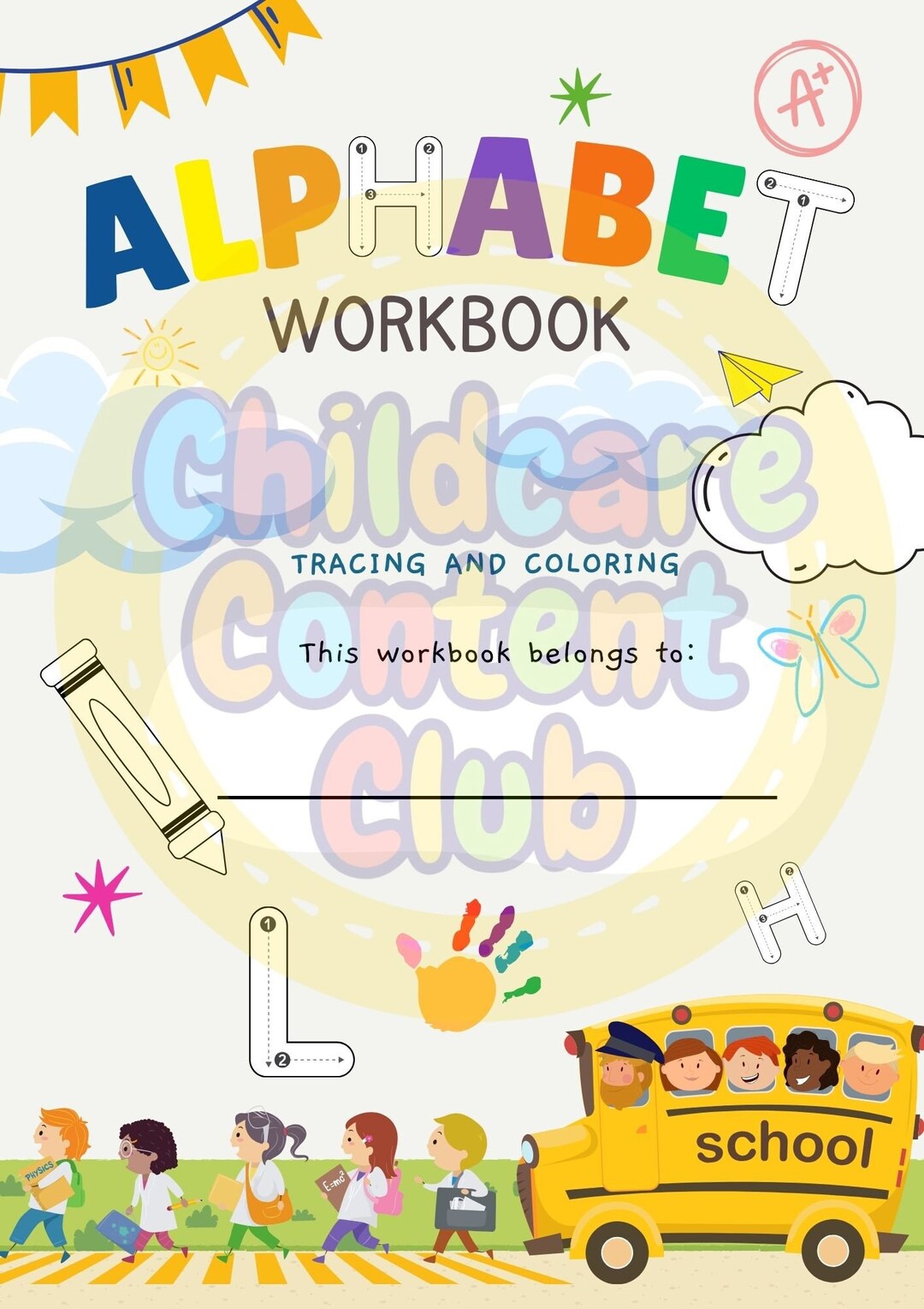 Alphabet Workbook Tracing and Coloring - Etsy