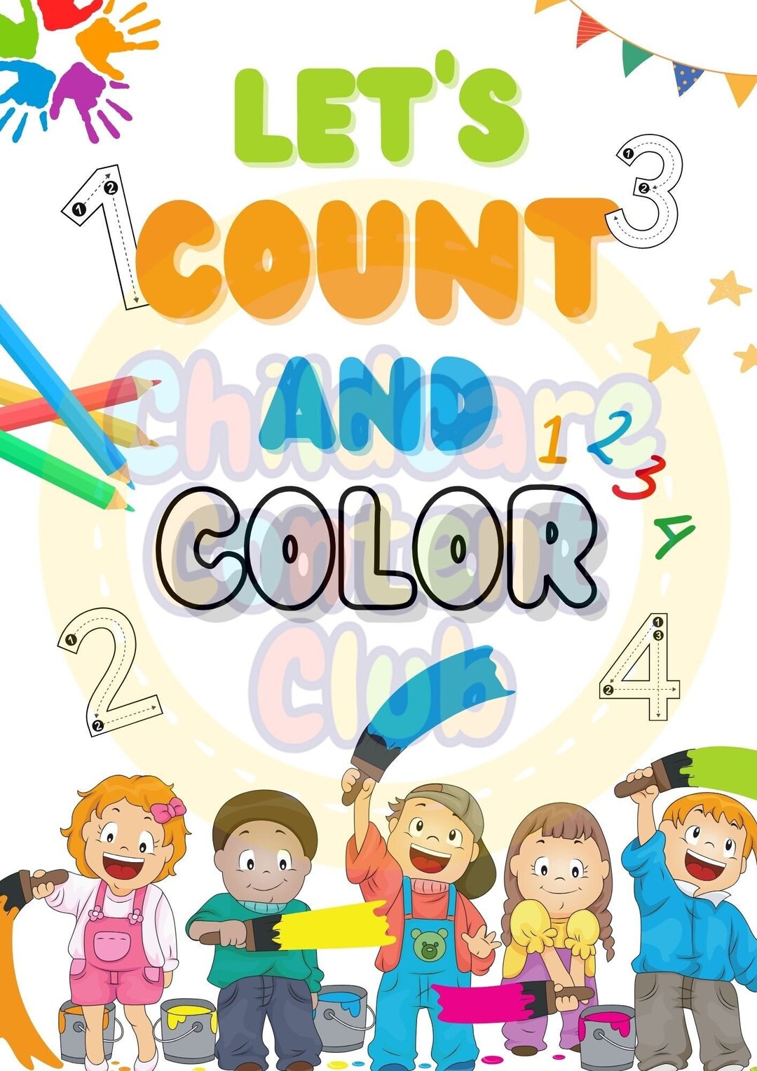 Daycare Workbook Let's Count and Color - Etsy