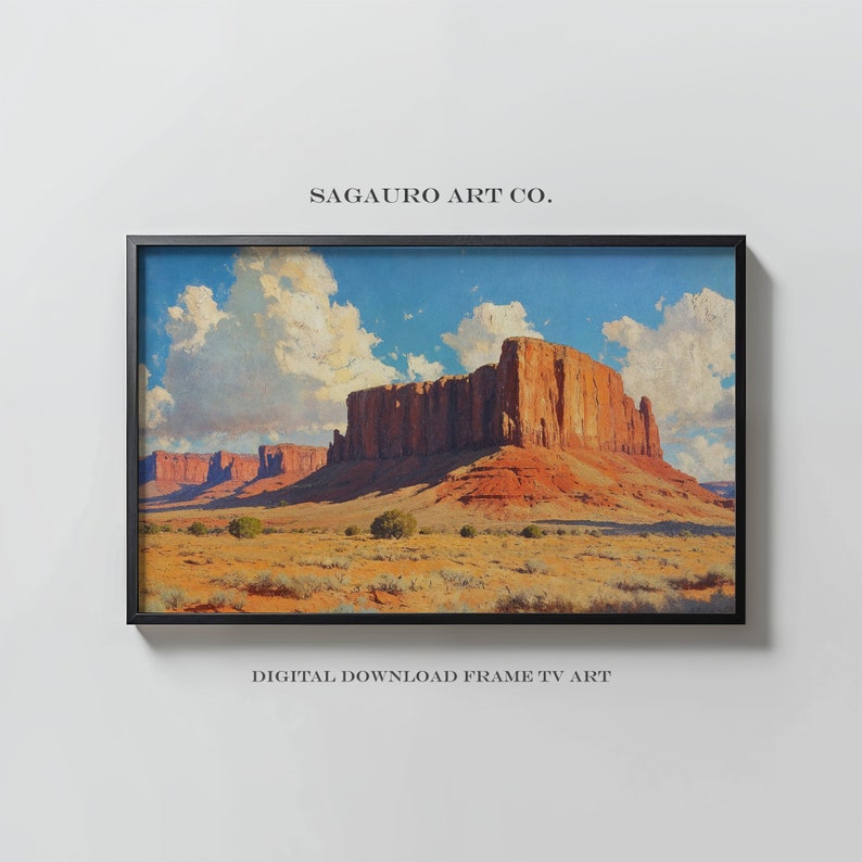 Red Rocks, TV Frame Art, Digital Download, South West Desert Landscape ...