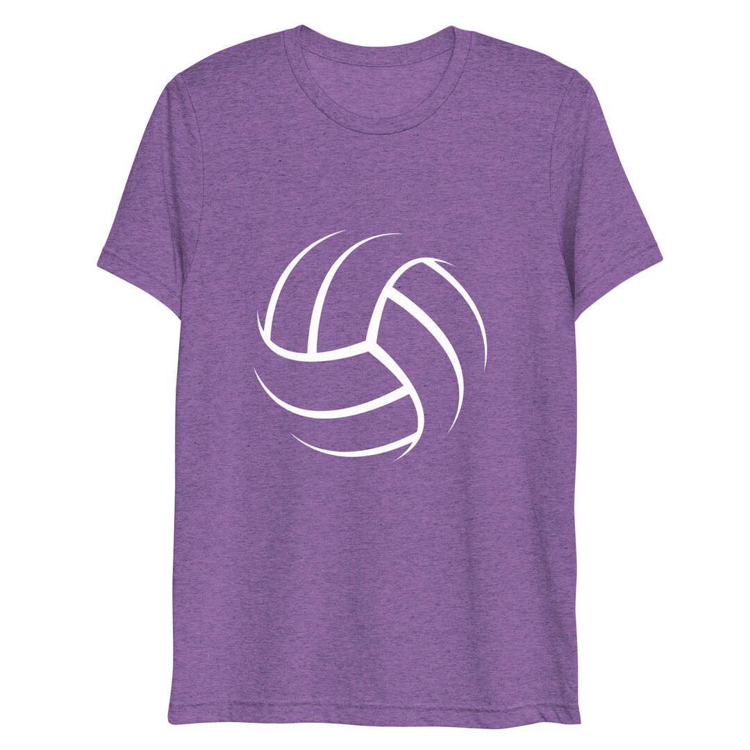 Purple Volleyball Logo Short Sleeve T-shirt - Etsy