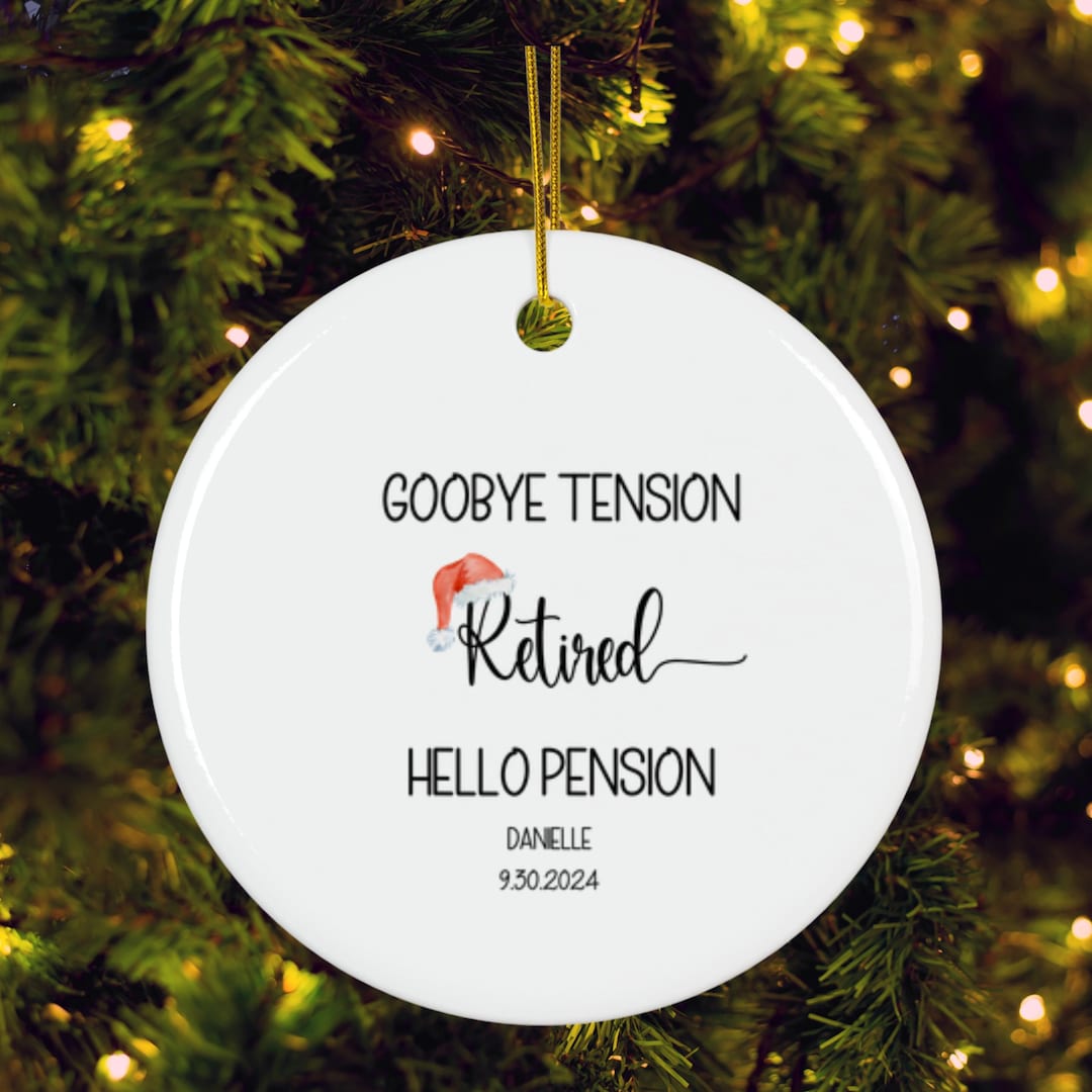 Personalized Retirement Ornaments, Gifts for Retired, Happy Retirement ...