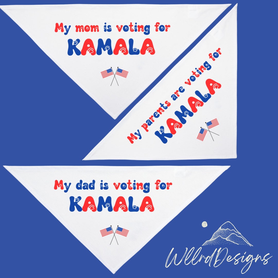 Kamala Harris Shirt, Kamala Dog Bandana, Dogs for Kamala, Cat Ladies ...