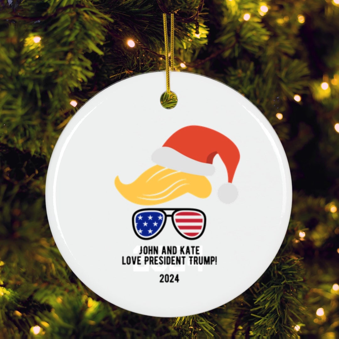 Trump Gifts for Men, Custom Trump 2024 Christmas Ornament, Election ...