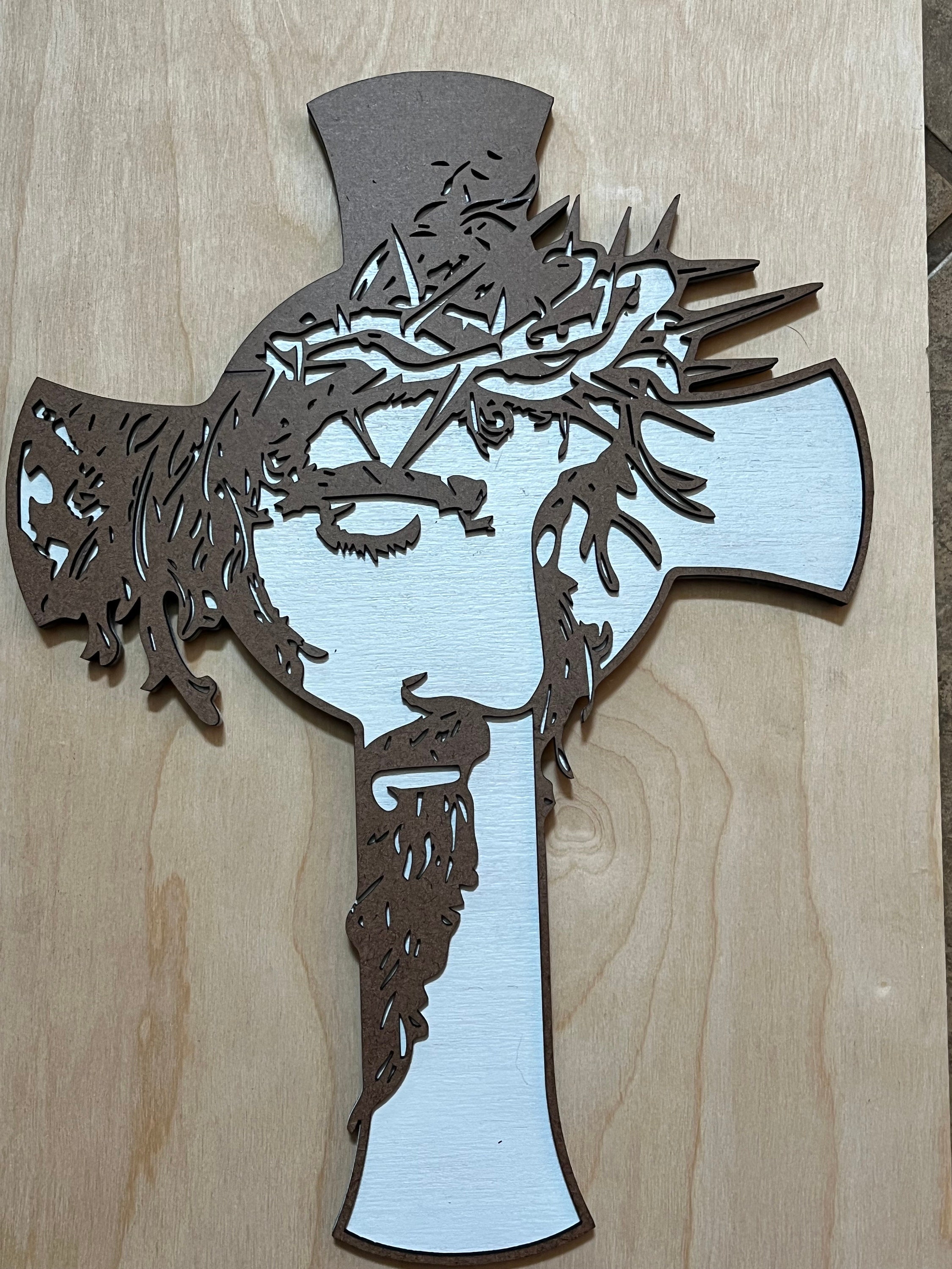 Jesus Face Cross - Etsy