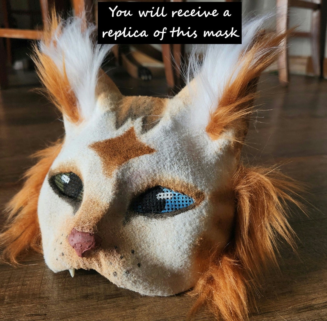 Orange Tabby Cat Mask - Replica Made to Order Commission - Etsy
