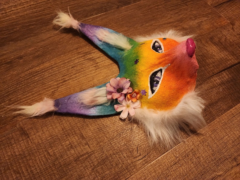 Fox Rainbow Therian Mask Furry - Etsy