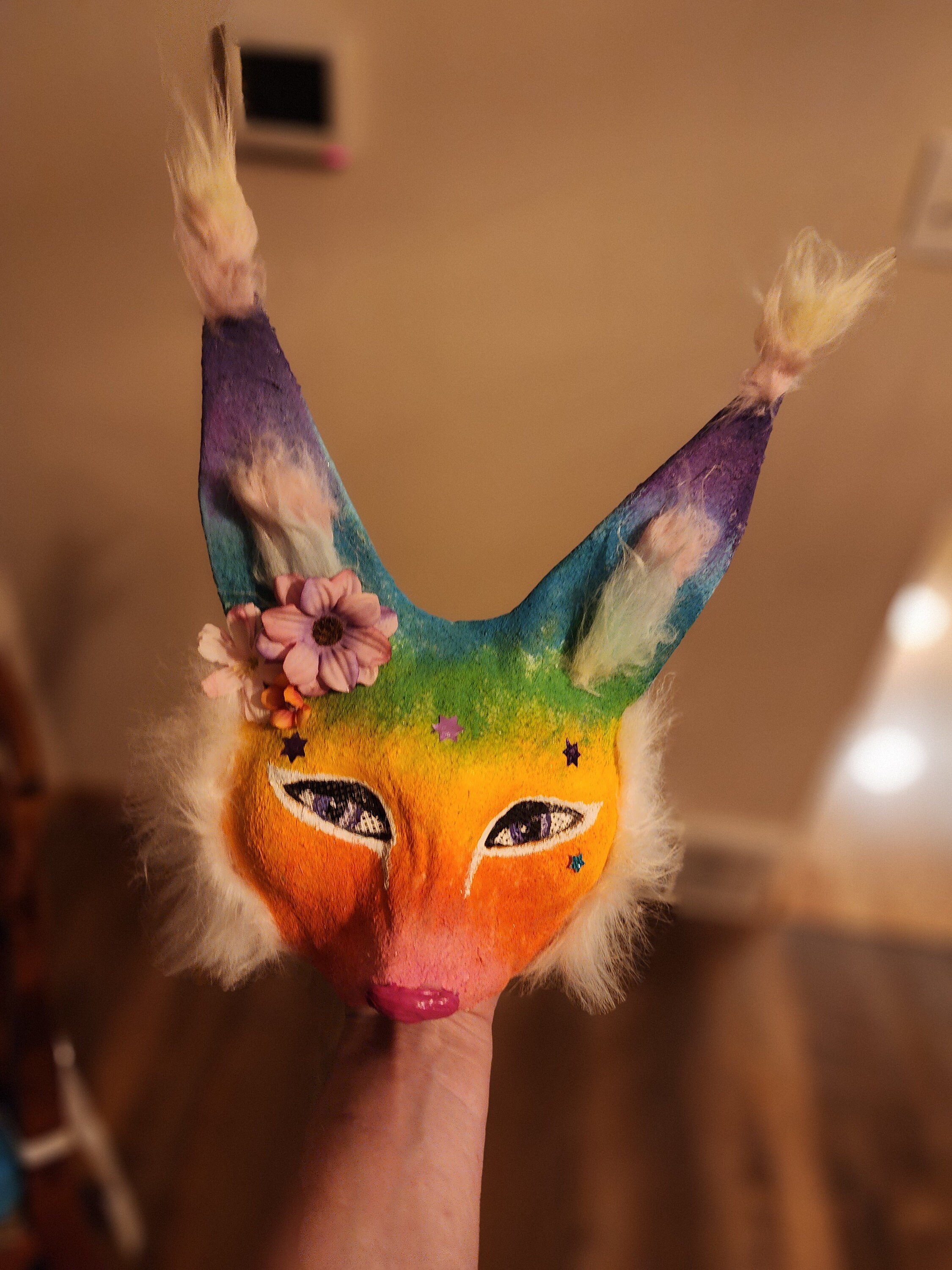Fox Rainbow Therian Mask Furry - Etsy