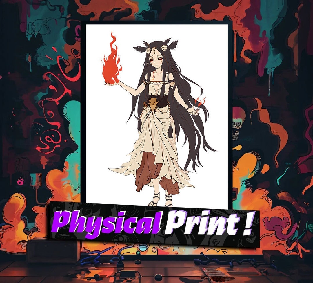 Hestia Goddess of the Hearth Art Poster Greek Mythology Homely Deity ...