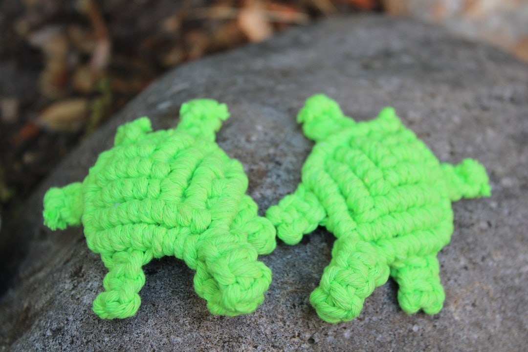 Handmade Macrame Fidget Turtle - Etsy