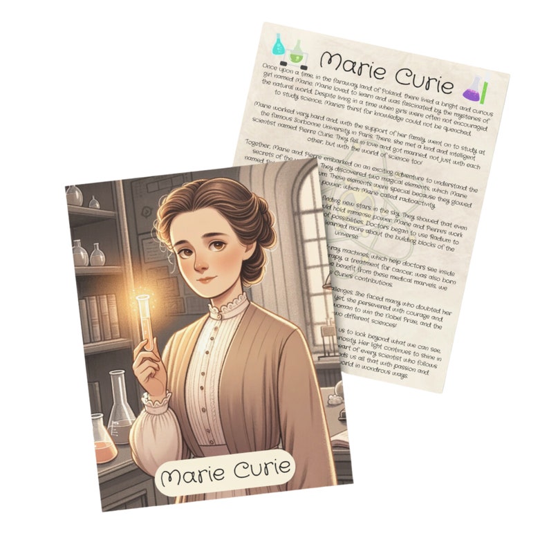 Marie Curie Printable, Pioneering Women, Women in Science, STEM - Etsy ...