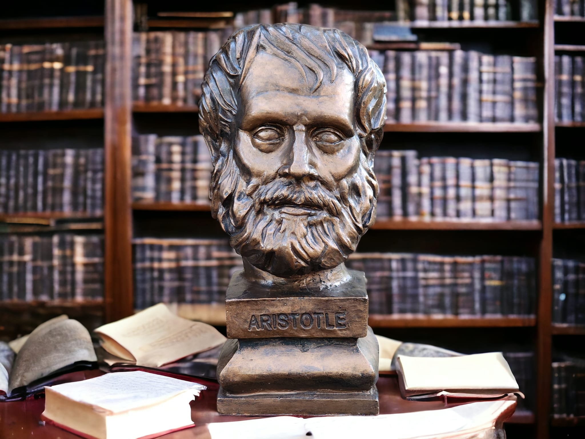 Solid 11 Aristotle Bust Statue, Greek Philosopher Sculpture, Bronze Bust, Home Decor, Gifts ...