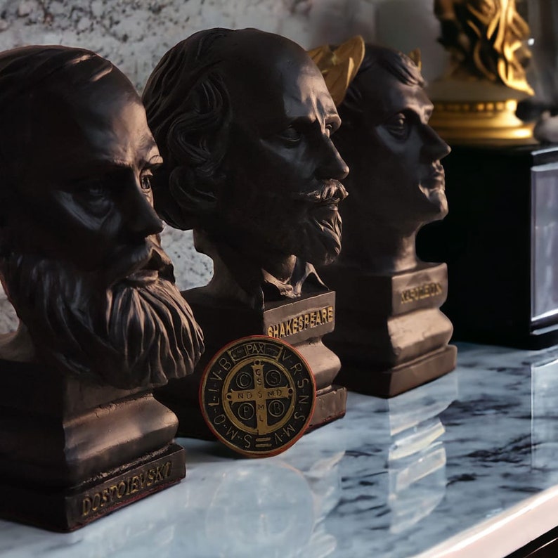 Shakespeare Bust Statue, Black Sculpture, Home Decor, Gifts, Classic ...