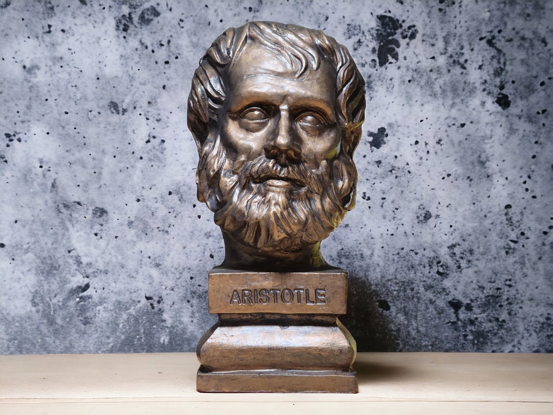Solid 11" Aristotle Bust Statue, Greek Philosopher Sculpture, Bronze Bust, Home Decor, Gifts ...
