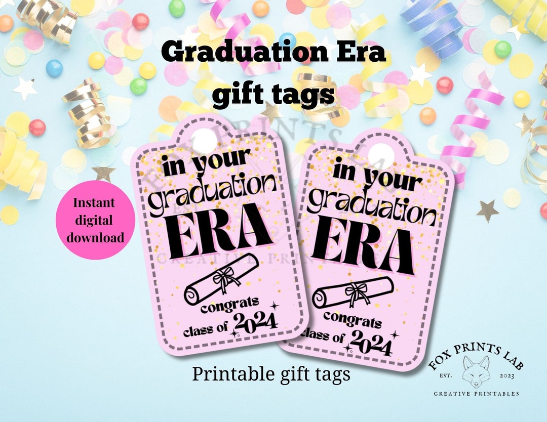 Graduation Era Gift Tags Taylor Swift Printable Instant Download ...