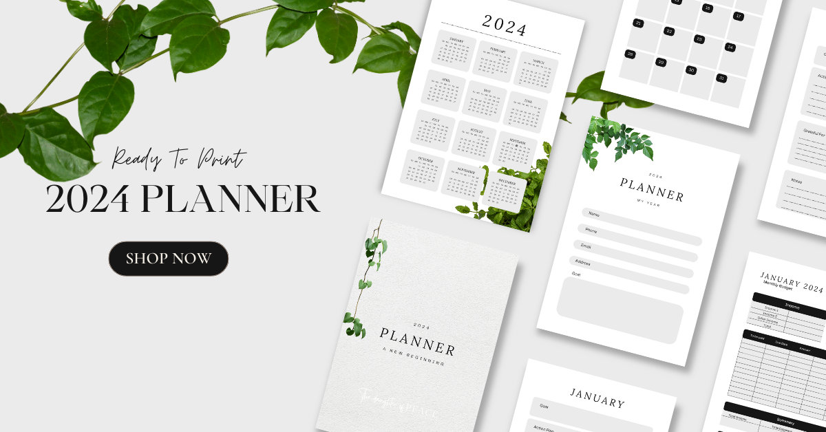 2024 Planner Printable PDF Easy and Cheap - Etsy