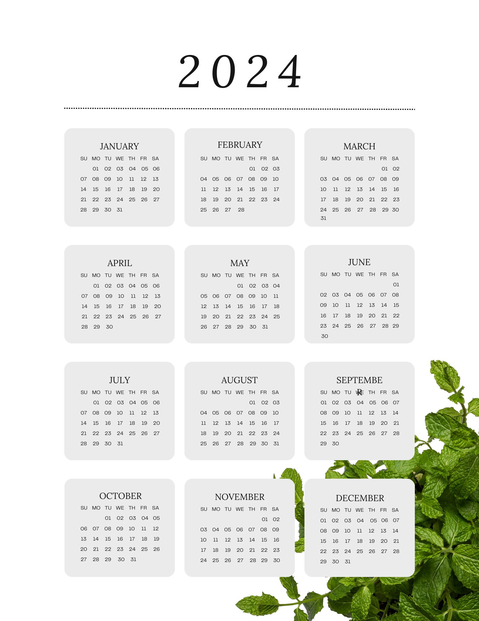 2024 Planner Printable PDF Easy and Cheap - Etsy