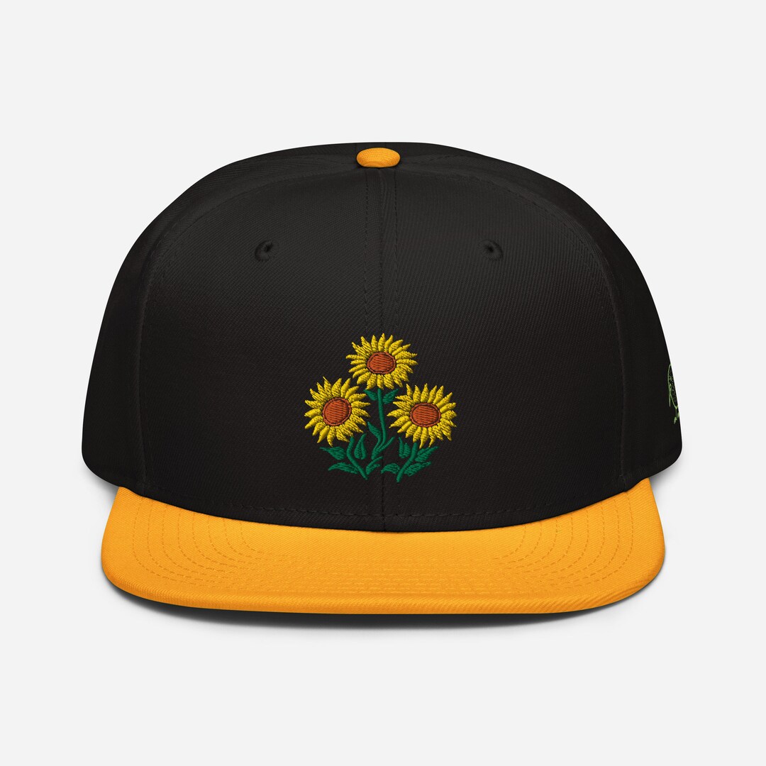 Kansas Sunflower State Flower Embroidered Snapback Hat - Etsy