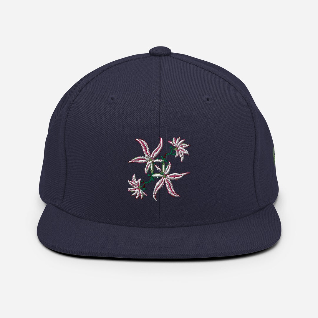 Montana Bitterroot State Flower Embroidered Snapback Hat - Etsy