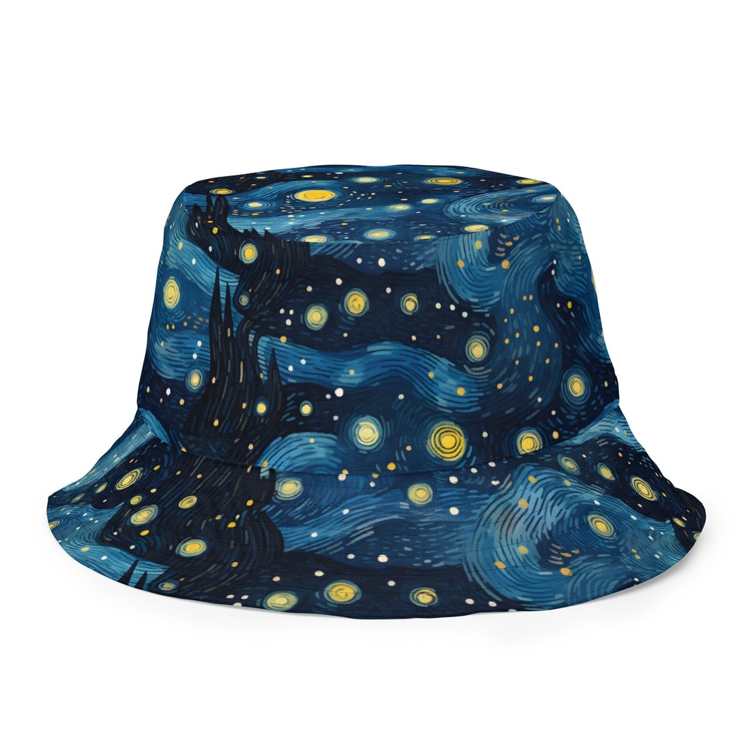 Starry Starry Night Reversible Bucket Hat - Etsy
