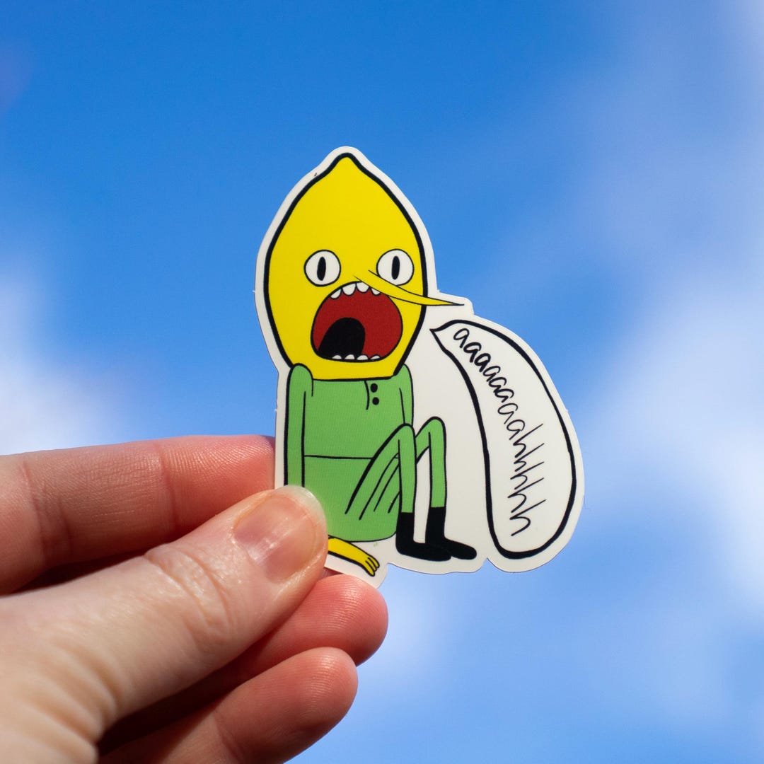 Lemongrab Vinyl Sticker - Etsy