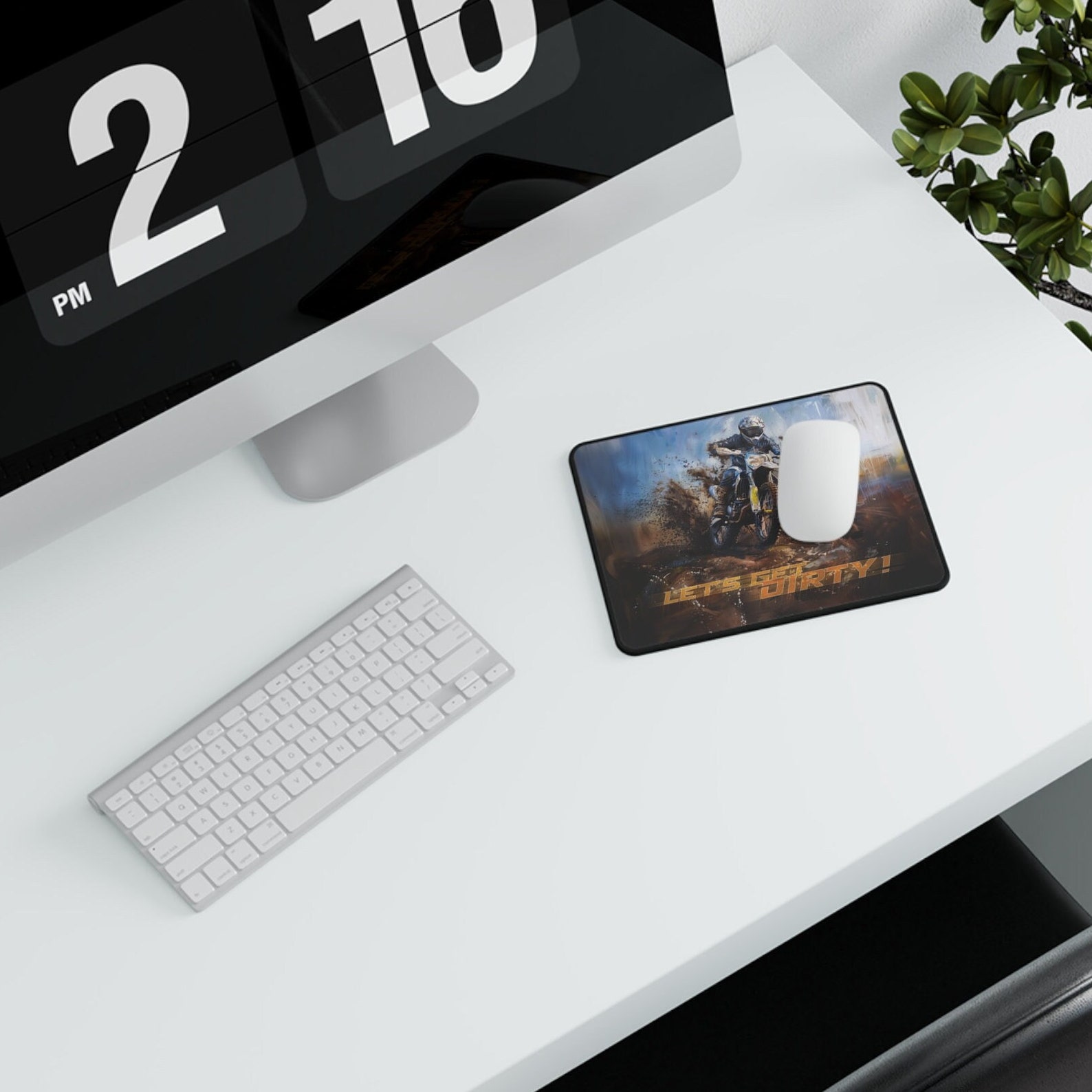 DIRT BIKE Mouse Pad for Gamer Small Desk Mat for Dirt Bike Rider ...