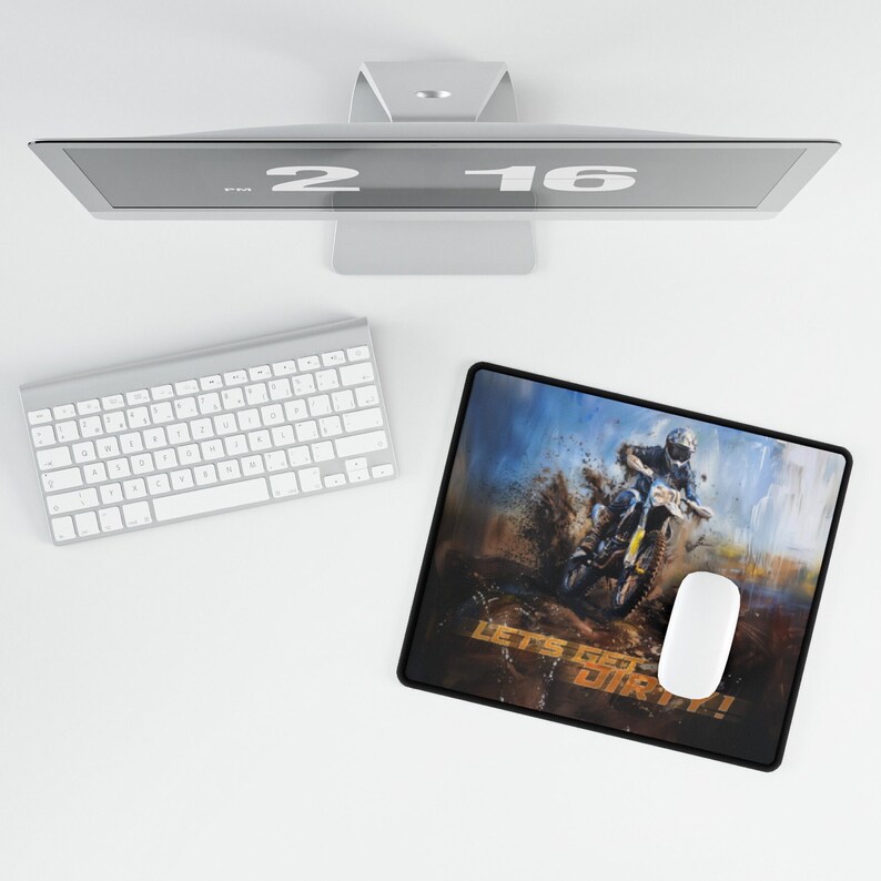 DIRT BIKE Mouse Pad for Gamer Small Desk Mat for Dirt Bike Rider ...