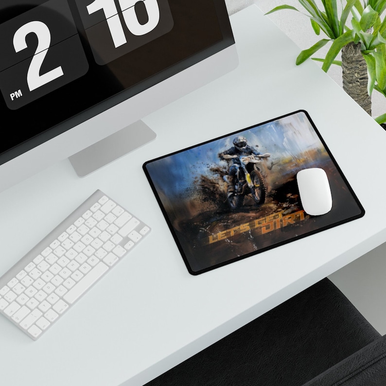 DIRT BIKE Mouse Pad for Gamer Small Desk Mat for Dirt Bike Rider ...