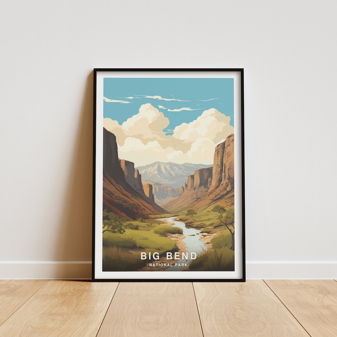 Big Bend National Park, National Park Print, Travel Poster, Wall Art ...