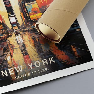 New York Travel Poster, Times Square Poster, Vintage USA Wall Art Print ...