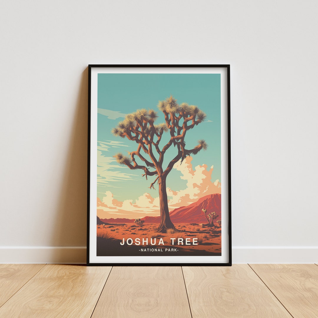 Joshua Tree National Park, National Park Print,travel Poster, Wall Art ...