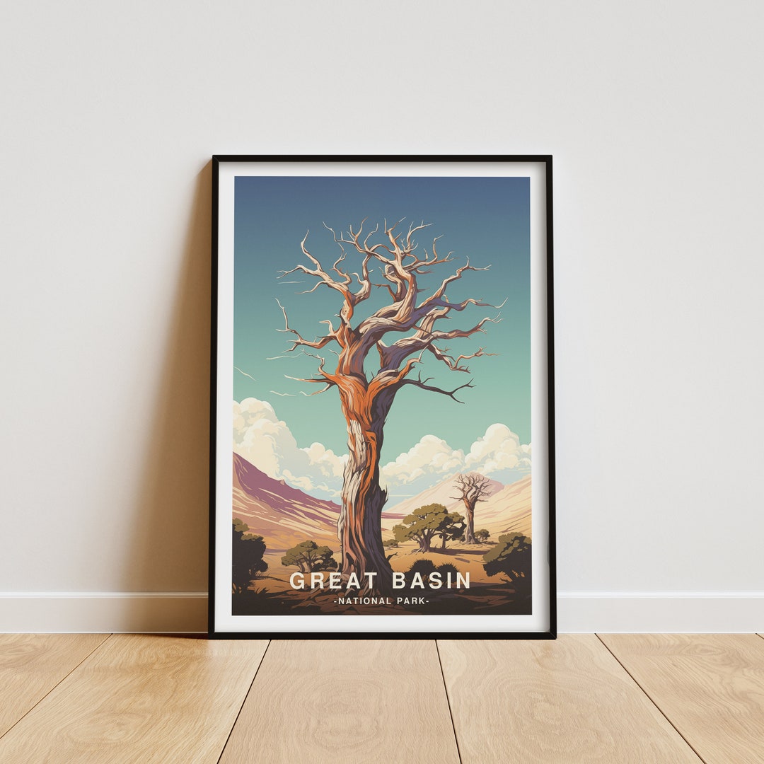 Great Basin National Park, National Park Print,travel Poster, Wall Art ...