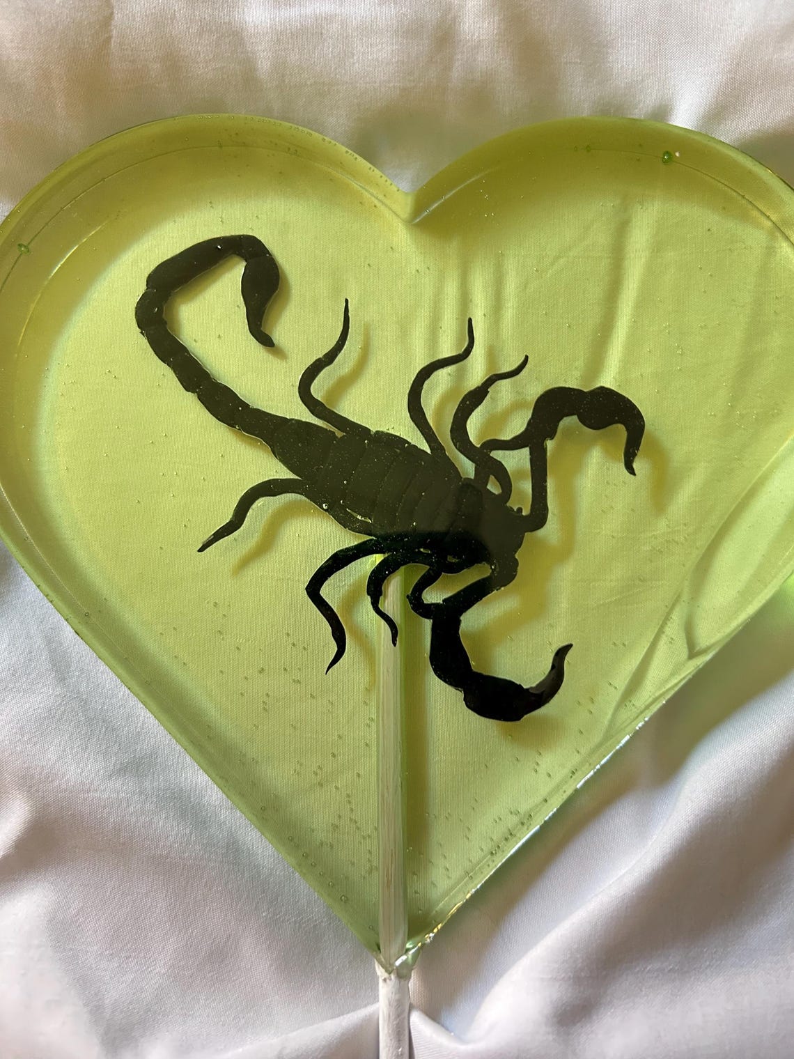 Light Green Scorpion Heart Pop! - Etsy