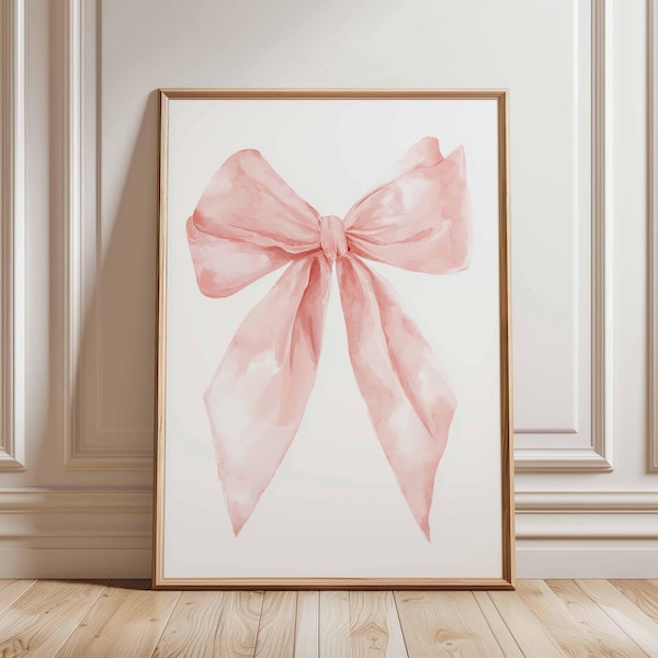 Water Color Bow Poster - Etsy UK