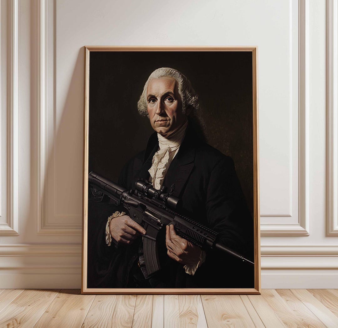 George Washington Poster, Historical Art Print, Revolutionary War Art ...