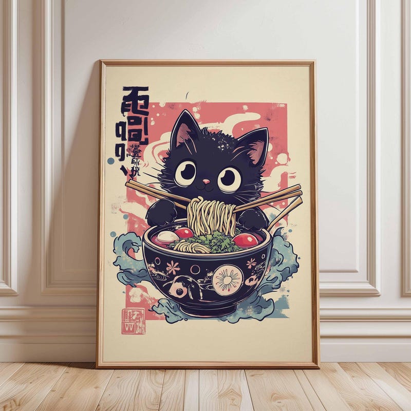 Kawaii Cats Posters - Etsy UK